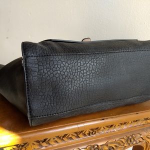 Guess | Bags | Large Black Faux Leather Shoulder Bag | Poshmark